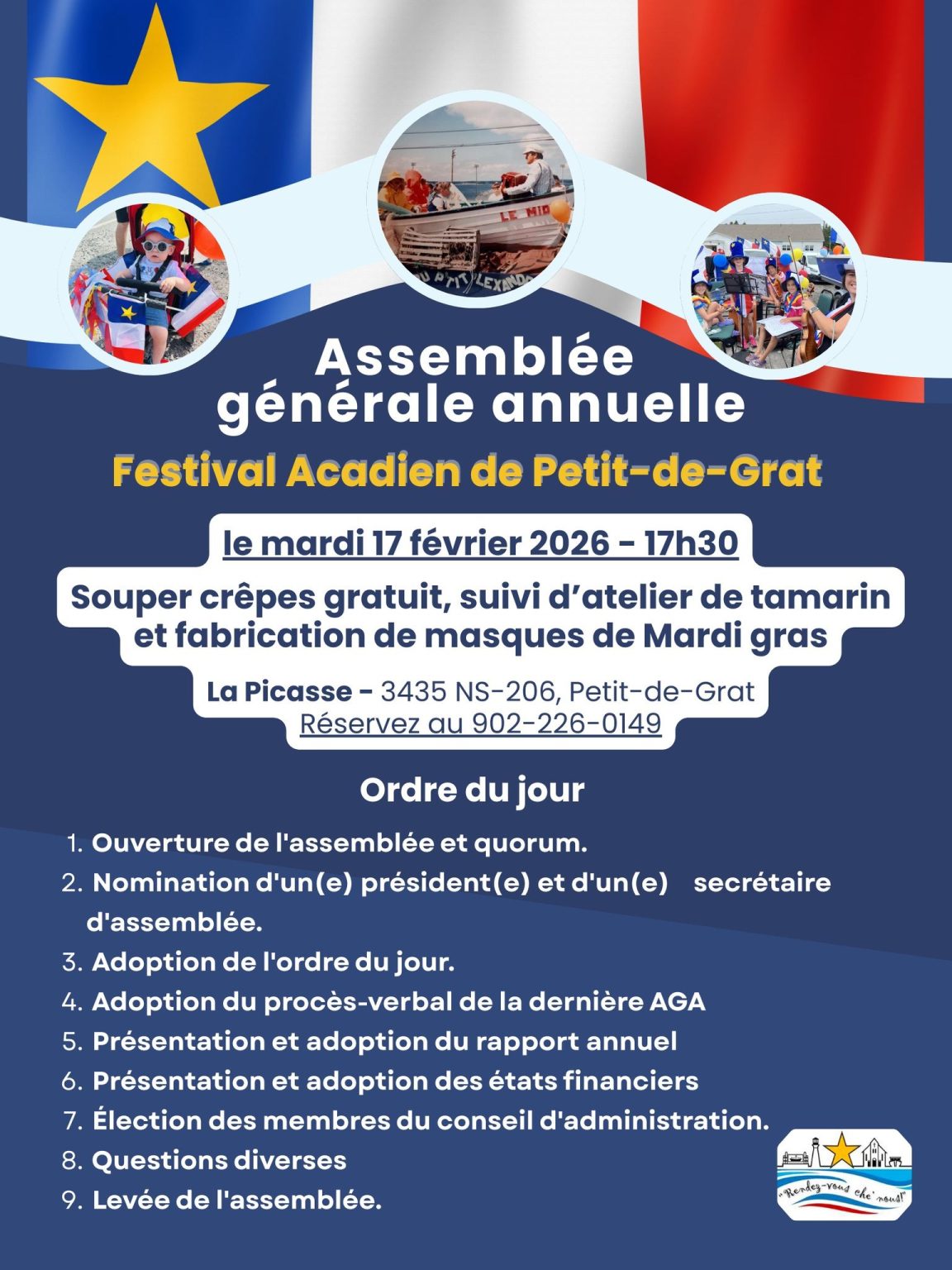 Assemblée générale Annuelle – Festival Acadien 2026 – La Picasse ...